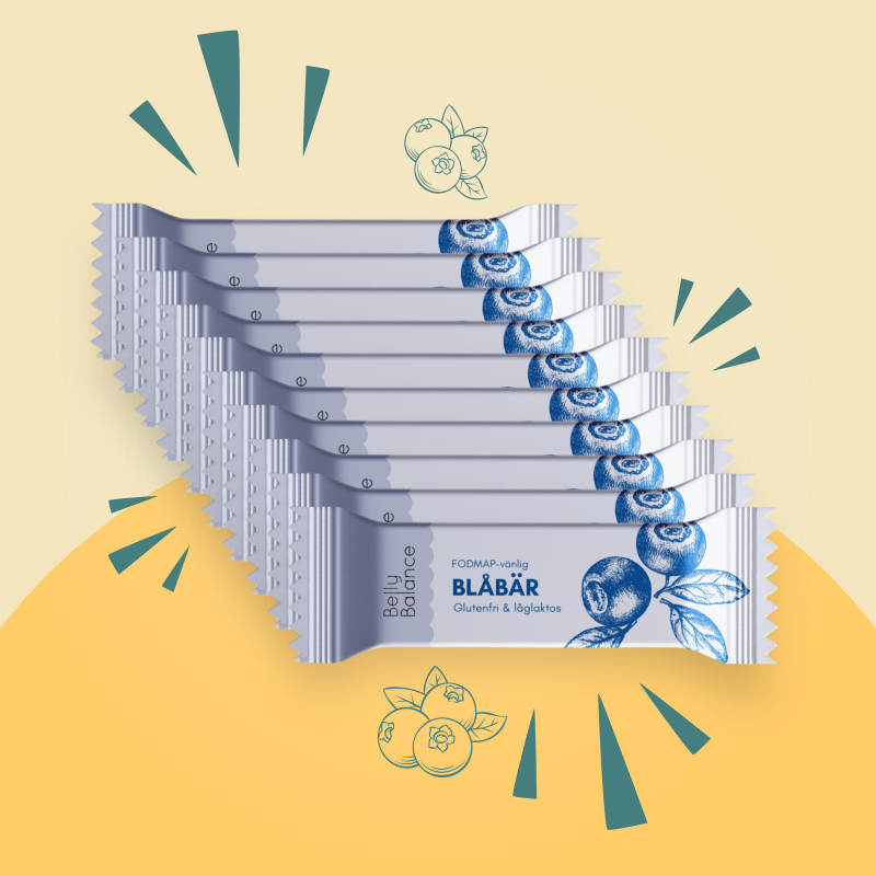 Bars 10-pack, blåbär | Behandla IBS, ballongmage och orolig mage med ...